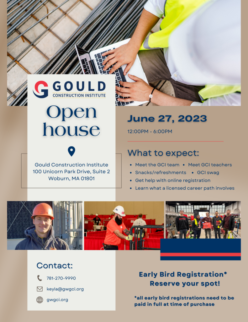 GCI Open House 2023 - Gould Construction Institute